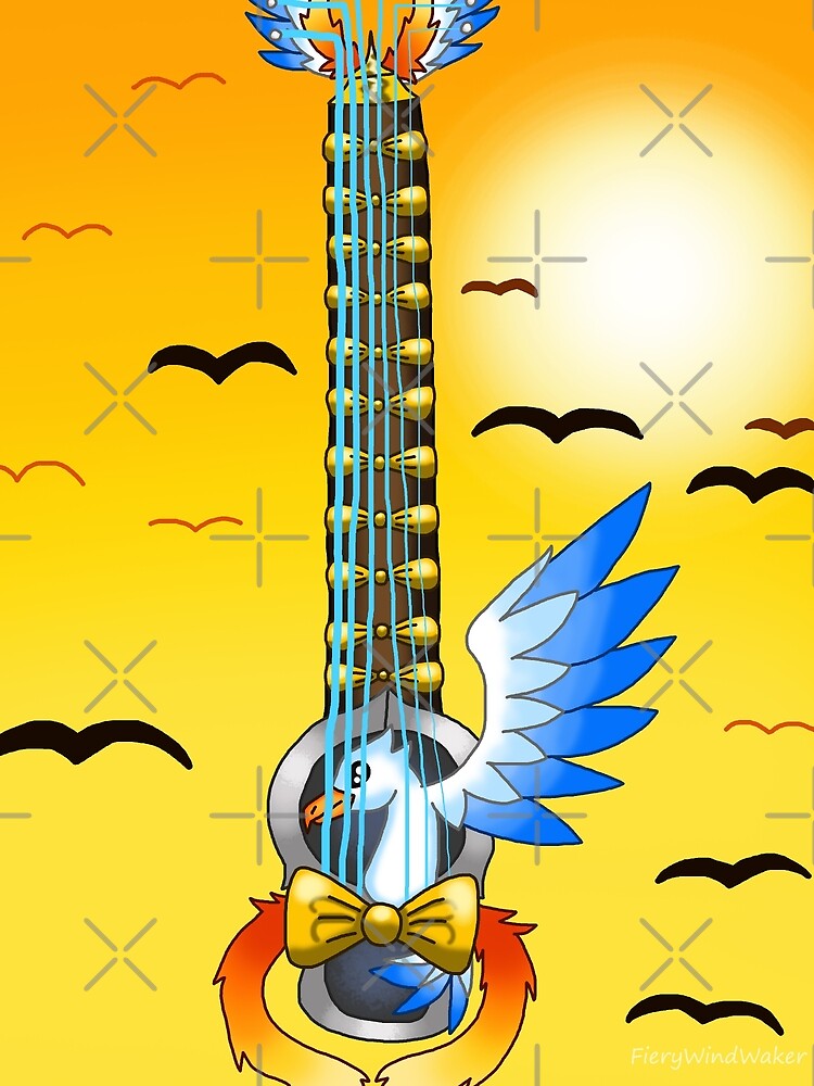 "Keyblade Guitar #48 - Gullwing" Art Print by FieryWindWaker | Redbubble