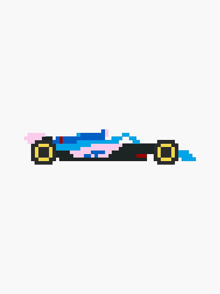 "8-Bit Alpine 2022 A522 Formula 1 Car" Sticker for Sale by BryceAlford ...