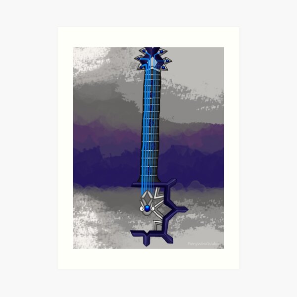 "Keyblade Guitar #50 - Stormfall" Art Print by FieryWindWaker | Redbubble