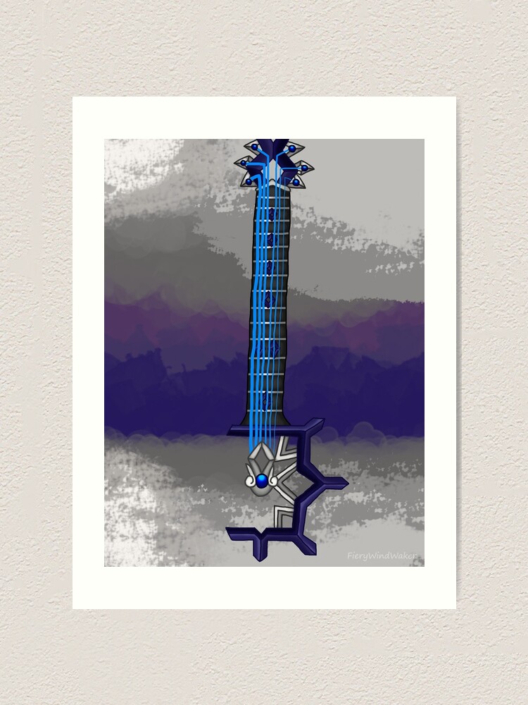 "Keyblade Guitar #50 - Stormfall" Art Print by FieryWindWaker | Redbubble