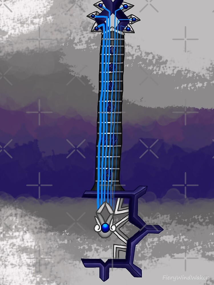 "Keyblade Guitar #50 - Stormfall" Art Print by FieryWindWaker | Redbubble