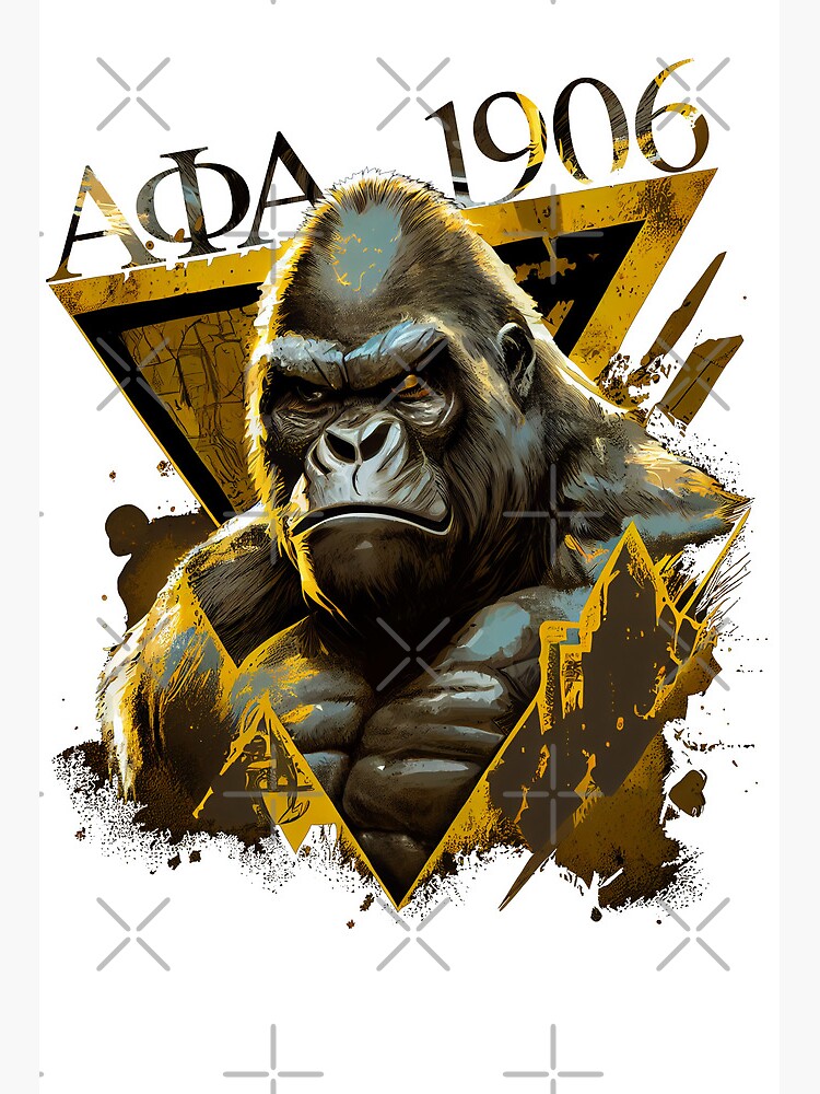 "Alpha Phi Alpha - Abstract Gorilla" Art Board Print for Sale by ...