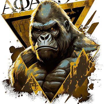 "Alpha Phi Alpha - Abstract Gorilla" Art Board Print for Sale by mrmydell | Redbubble