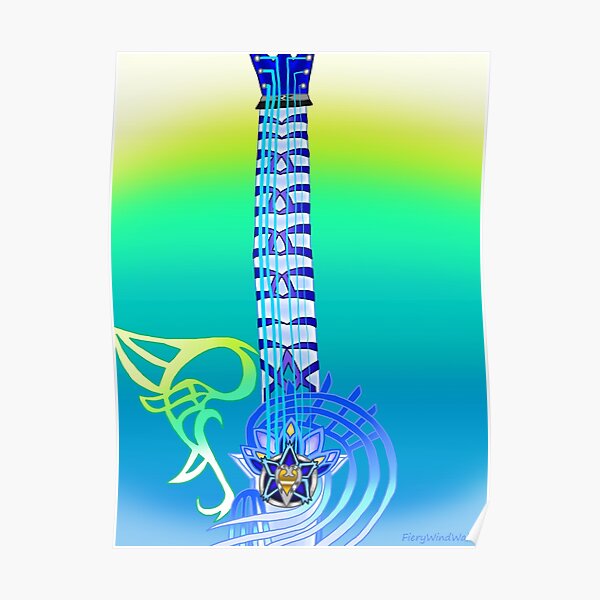 "Keyblade Guitar #58 - Ultima Weapon (KH1)" Poster by FieryWindWaker ...