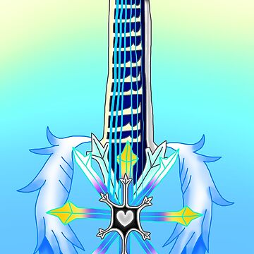 "Keyblade Guitar #60 - Oathkeeper" Sticker for Sale by FieryWindWaker ...