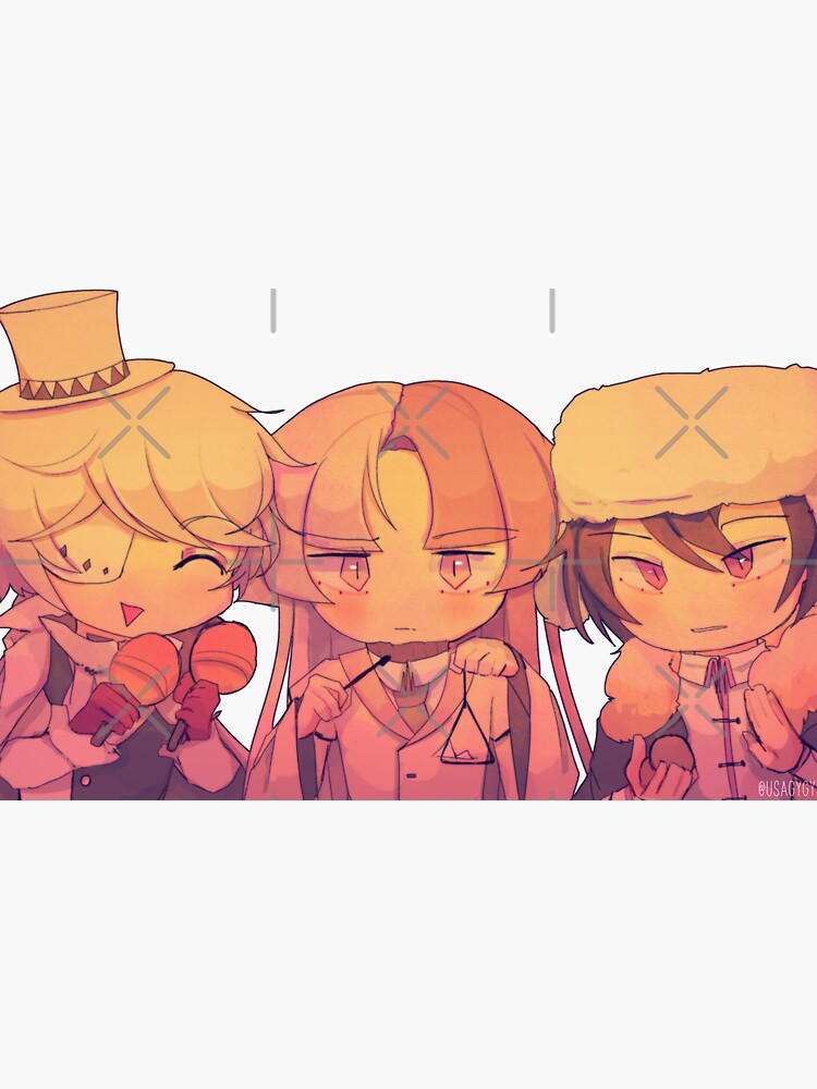 "Doa Trio" Sticker for Sale by Dark-Light-shop | Redbubble