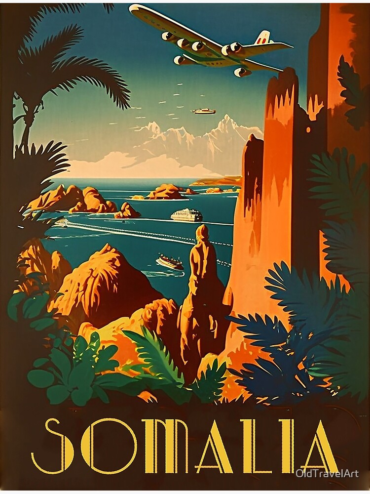 "Somalia Vintage Travel Art Poster" Poster for Sale by OldTravelArt ...