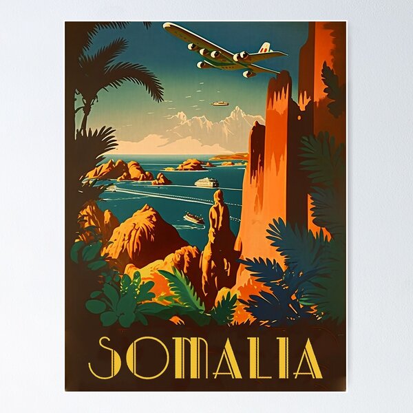 "Somalia Vintage Travel Art Poster" Poster for Sale by OldTravelArt ...