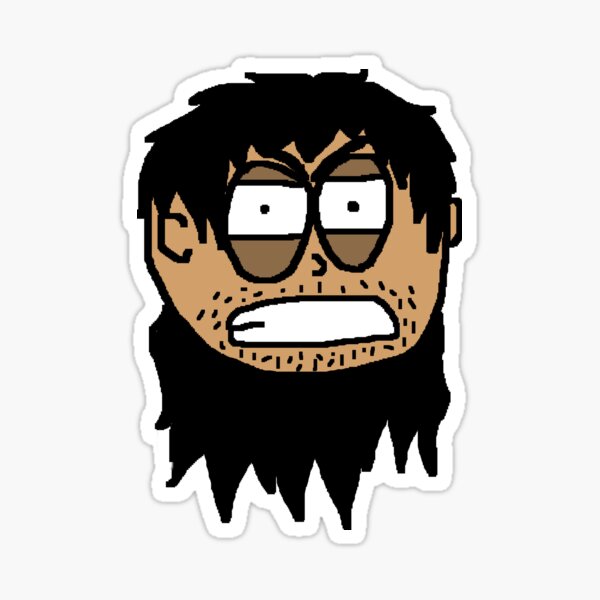 "Angry Mullet-Dad" Sticker for Sale by julay-joel | Redbubble