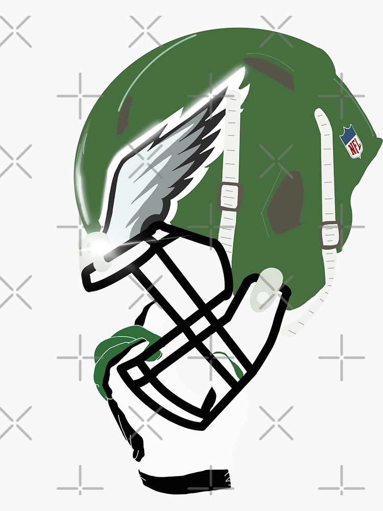 "Philadelphia Eagles helmet" Sticker for Sale by minimalistmco | Redbubble