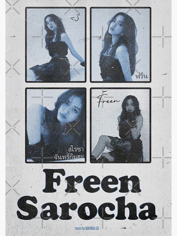 "Freen Sarocha Chankimha (white-blue)" Poster for Sale by marinagb | Redbubble