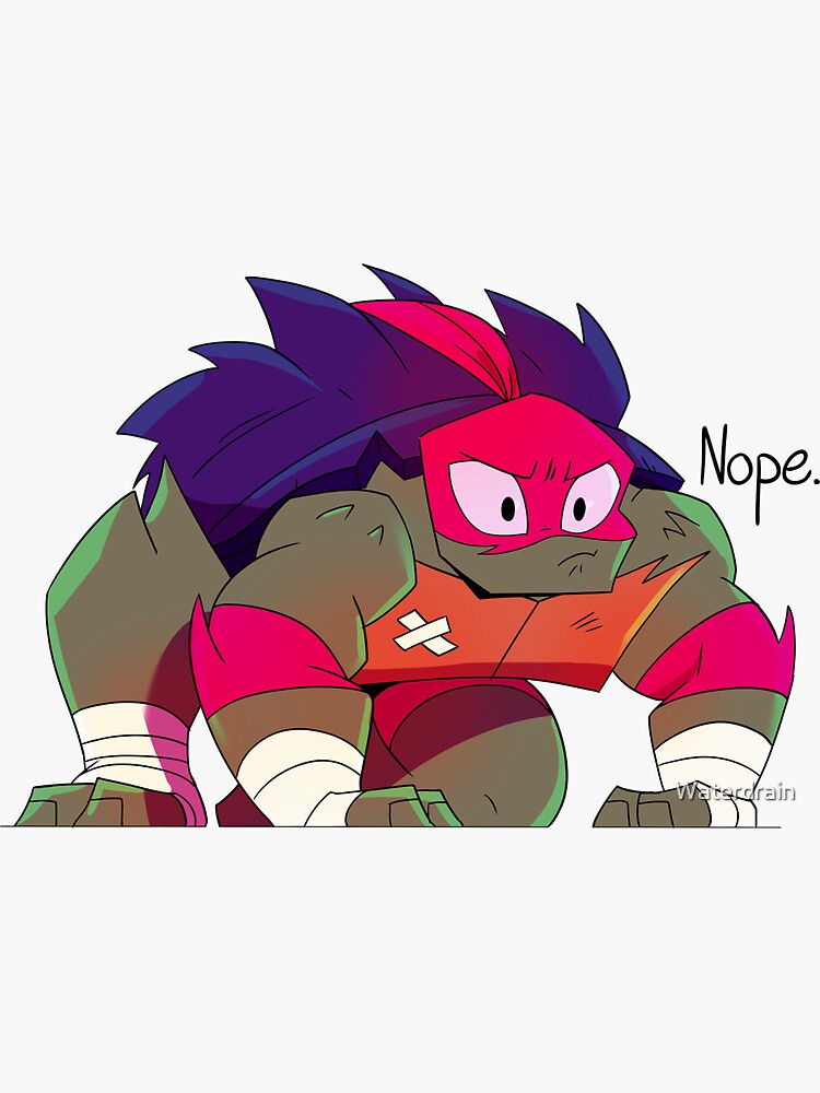 "Raph nope" Sticker for Sale by Waterdrain | Redbubble