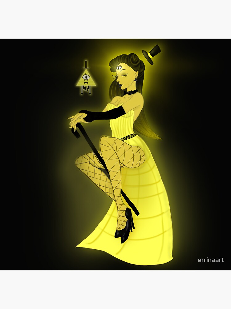 "Female Bill cipher #2" Sticker for Sale by errinaart | Redbubble