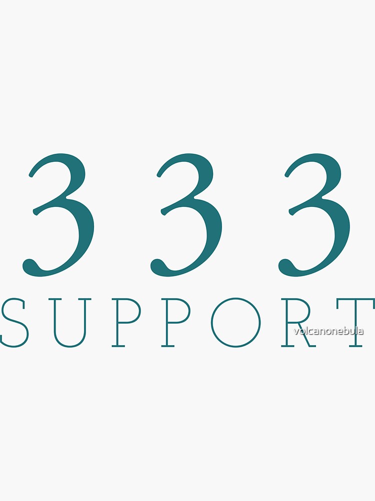 "Angel Number 333" Sticker for Sale by volcanonebula | Redbubble