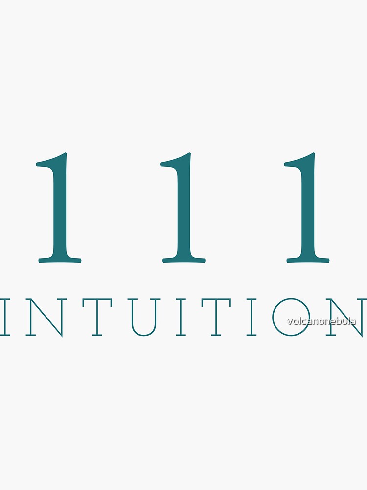 "Angel Number 111" Sticker for Sale by volcanonebula | Redbubble