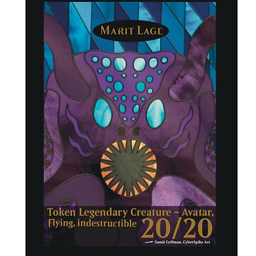 "MTG Marit Lage - Legendary Avatar " Sticker for Sale by CyberSpikeArt ...