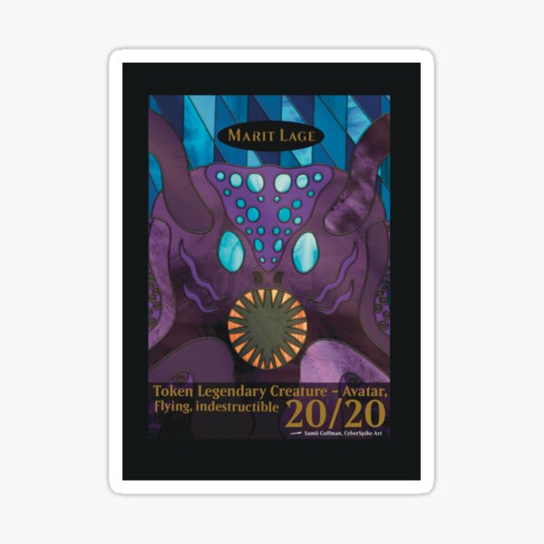 "MTG Marit Lage - Legendary Avatar " Sticker for Sale by CyberSpikeArt ...