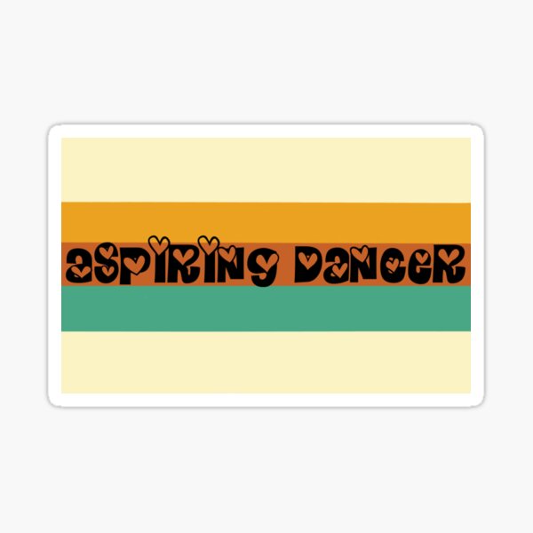 "Aspiring Dancer " Sticker for Sale by kaiwhitetiger | Redbubble