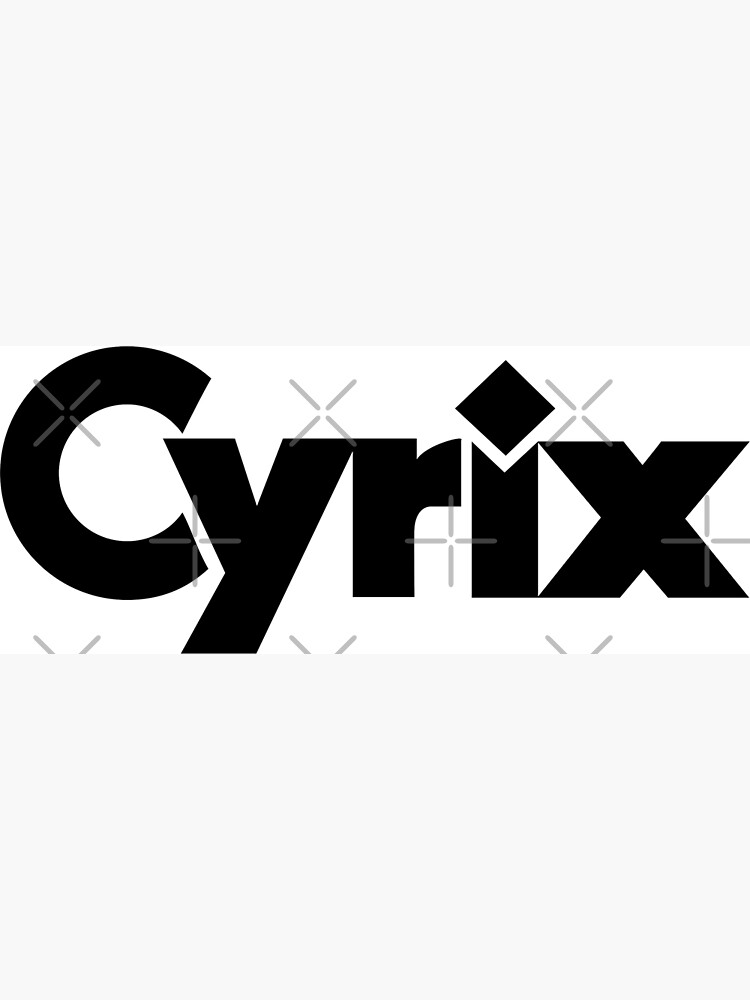 "Cyrix Processors Logo" Poster for Sale by Gio Wonder | Redbubble