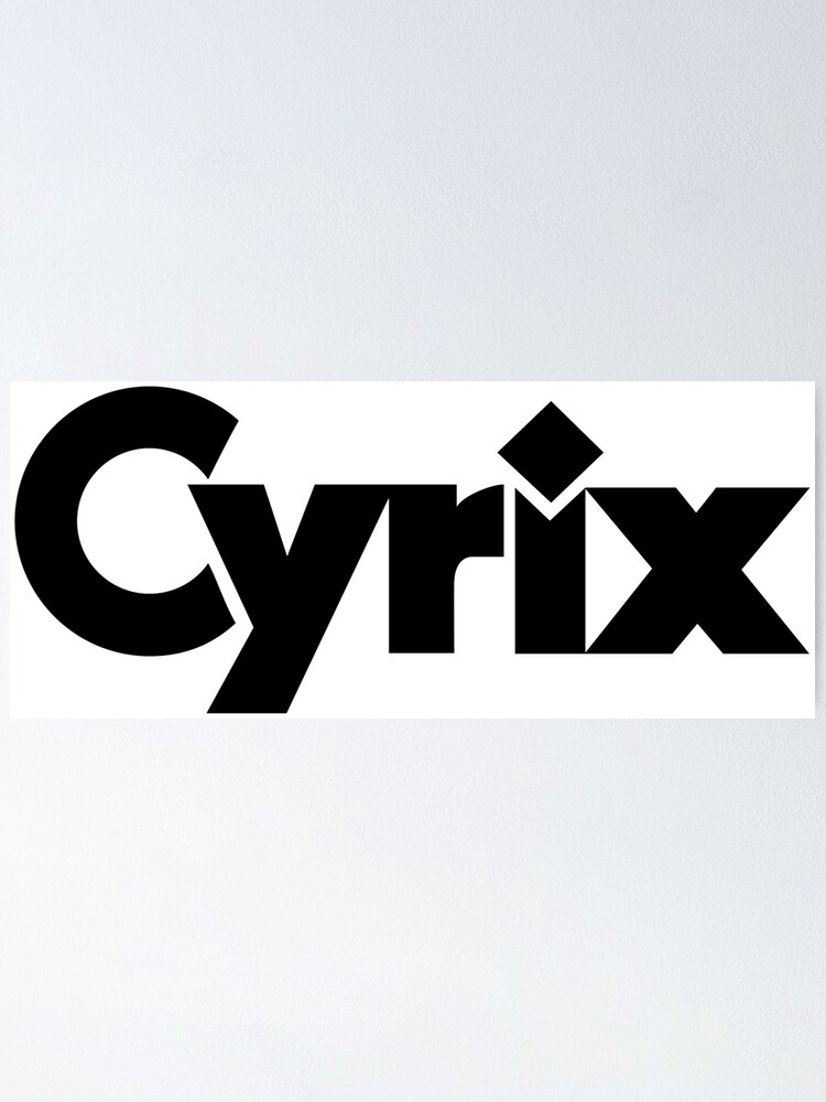 "Cyrix Processors Logo" Poster for Sale by Gio Wonder | Redbubble