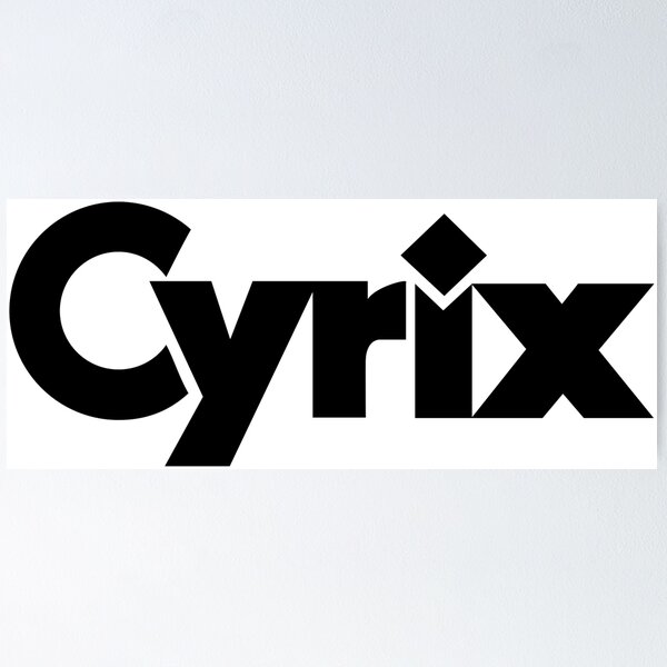"Cyrix Processors Logo" Poster for Sale by Gio Wonder | Redbubble