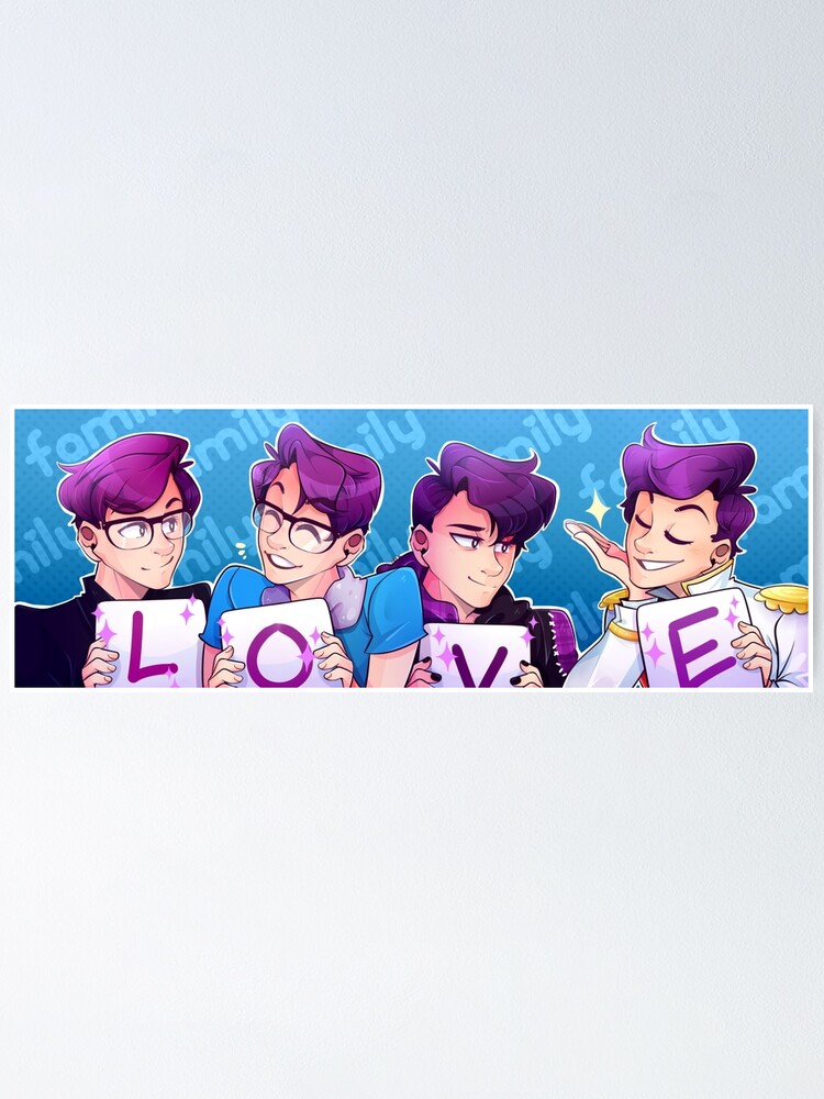 "Sander Sides LOVE" Poster by darkmagicswh | Redbubble