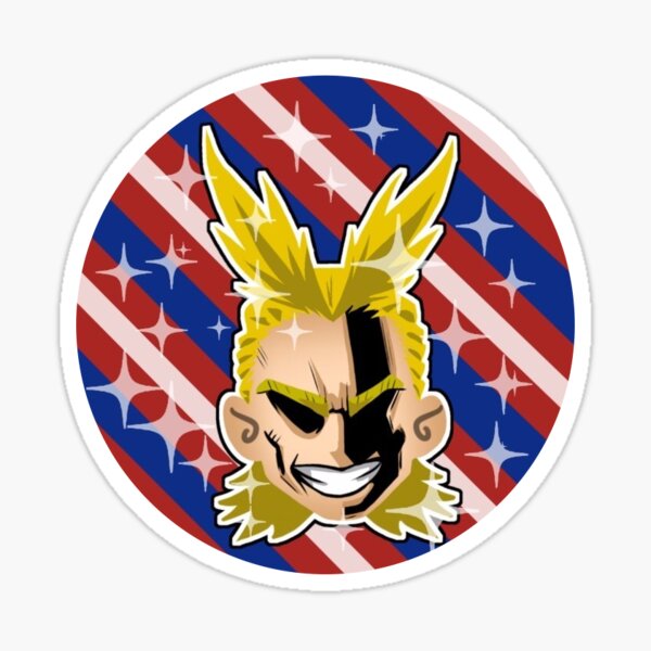 "All Might" Sticker for Sale by SarahBeeArt | Redbubble