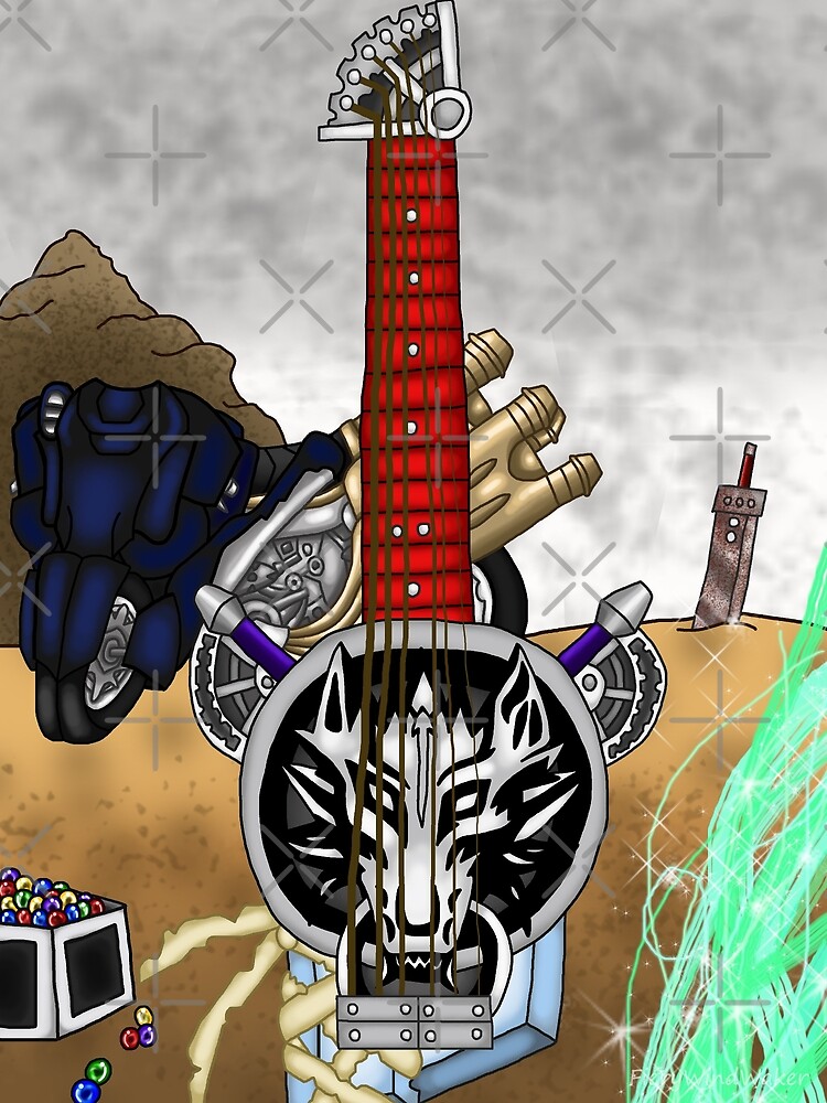 "Fusion Keyblade Guitar #2 - Fenrir & Fusion Sword" Poster by ...