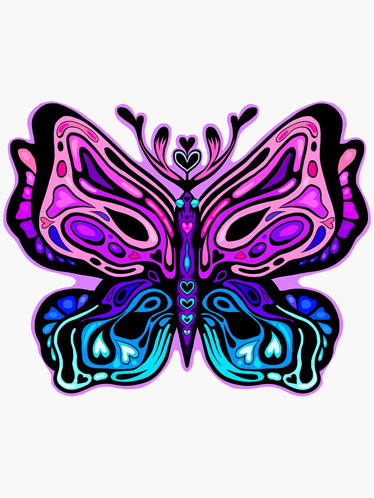 "Astral Butterfly" Sticker for Sale by kimbycraft | Redbubble