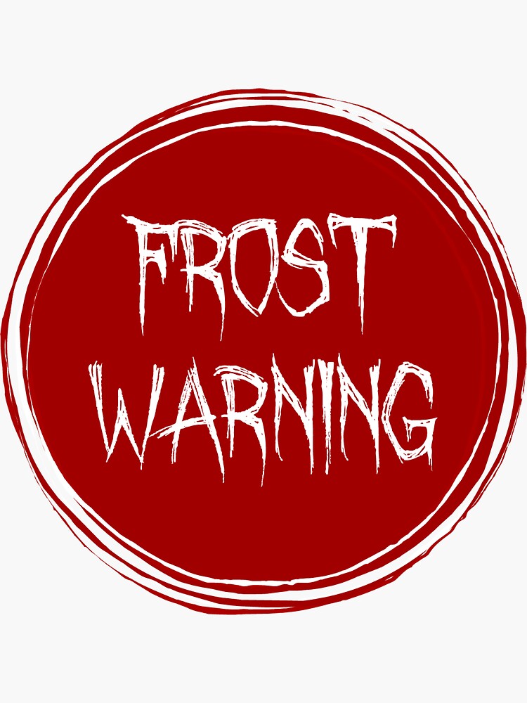 "Frost Warning" Sticker by nyah14 | Redbubble