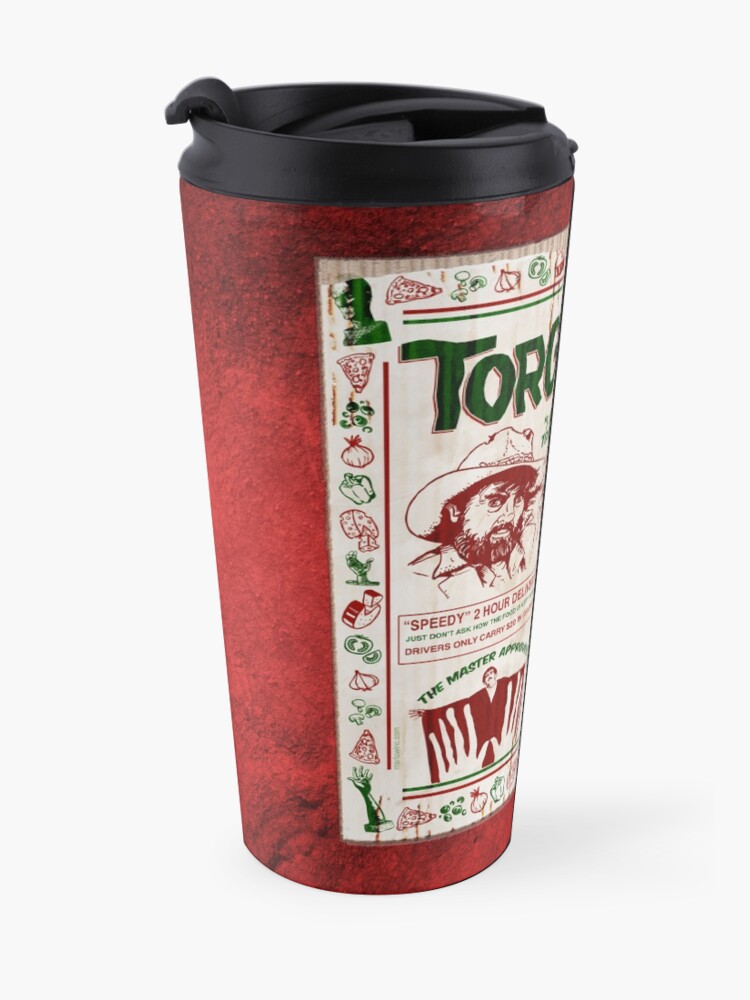 "Torgo's Pizza" Travel Coffee Mug for Sale by marlowinc | Redbubble