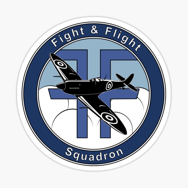 "Spitfire 2 - Fight & Flight Logo" Sticker for Sale by JLeftovers ...