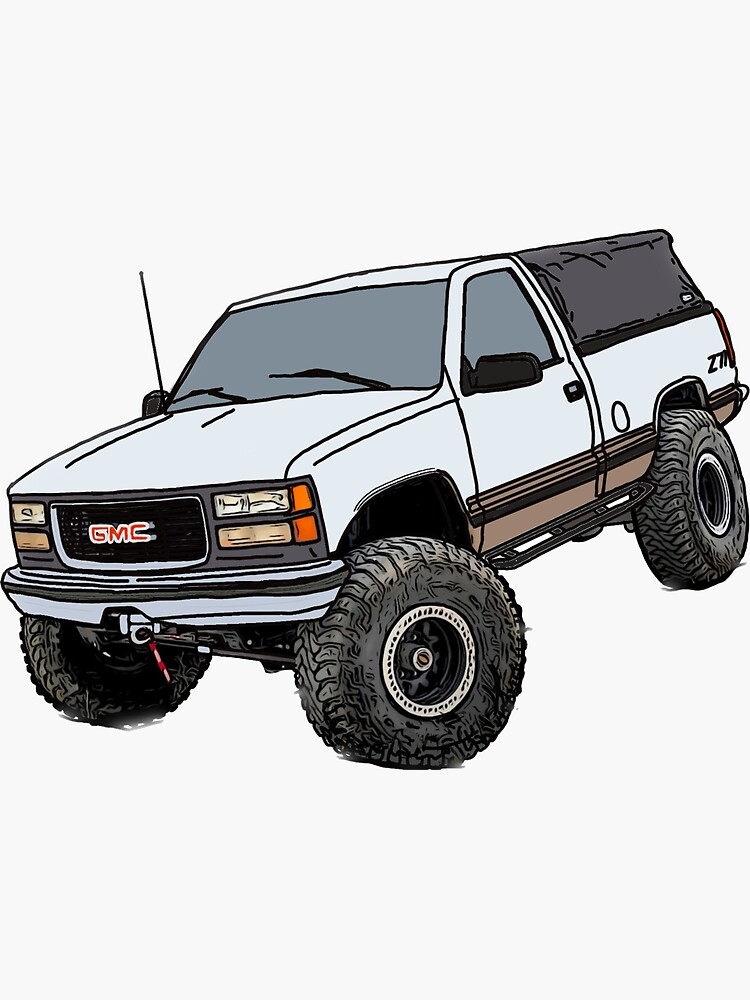 "GMC sierra 1500 z71 " Sticker for Sale by Arseman69 | Redbubble