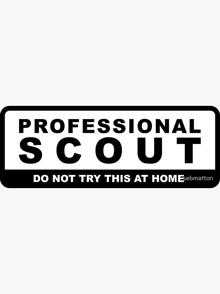 "Professional scout" Sticker for Sale by sebmatton | Redbubble