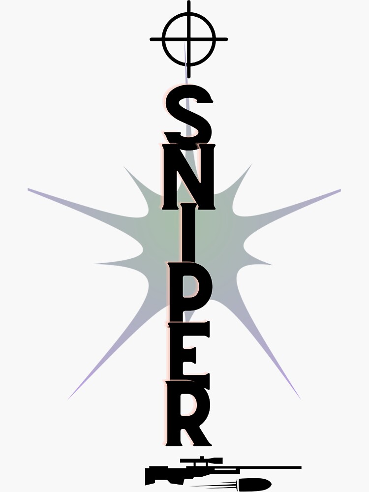 "Sniper" Sticker for Sale by Mira-star31 | Redbubble