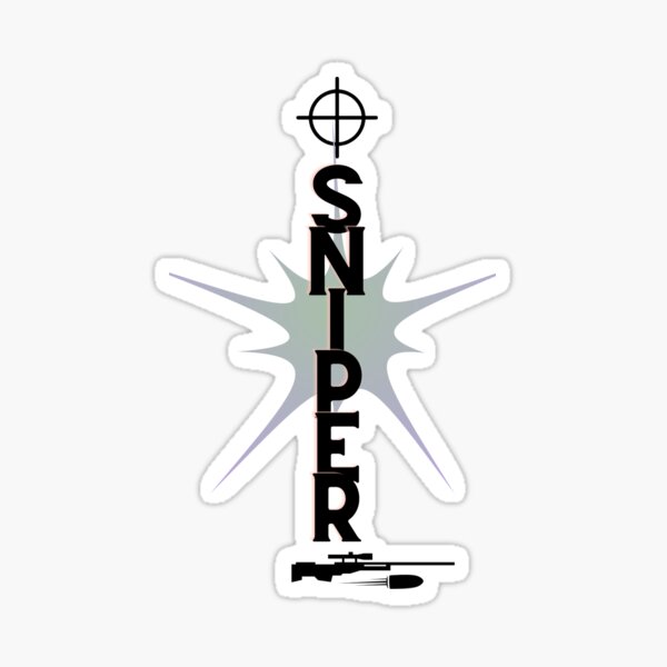 "Sniper" Sticker for Sale by Mira-star31 | Redbubble