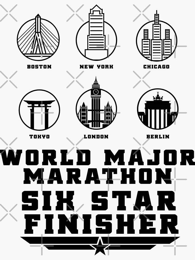 "World Major Marathon" Sticker for Sale by imrhouzvecxs | Redbubble