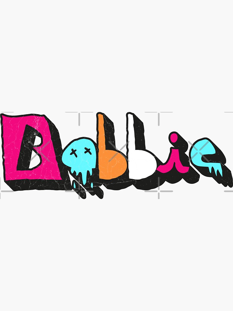 "BOBBIE name, My name is Bobbie" Sticker for Sale by Danylo Mikhnievych ...