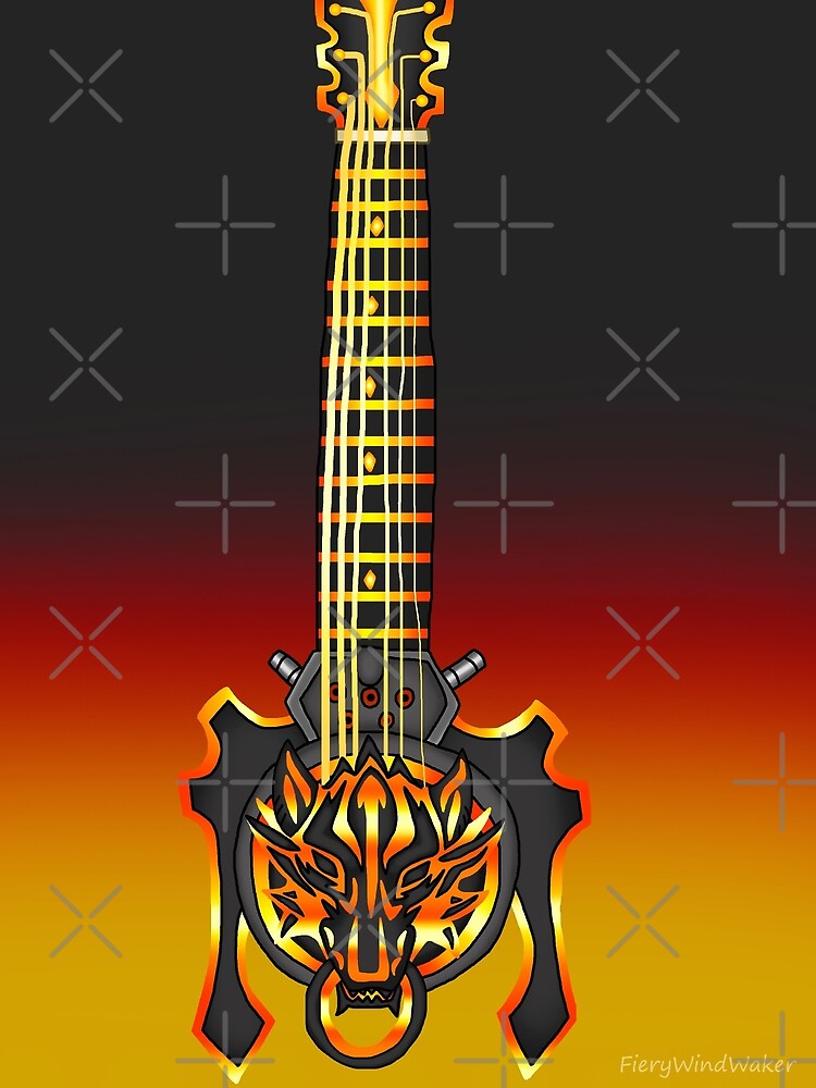 "Fusion Keyblade Guitar #9 - Fenrir & Total Eclipse" Poster by FieryWindWaker | Redbubble