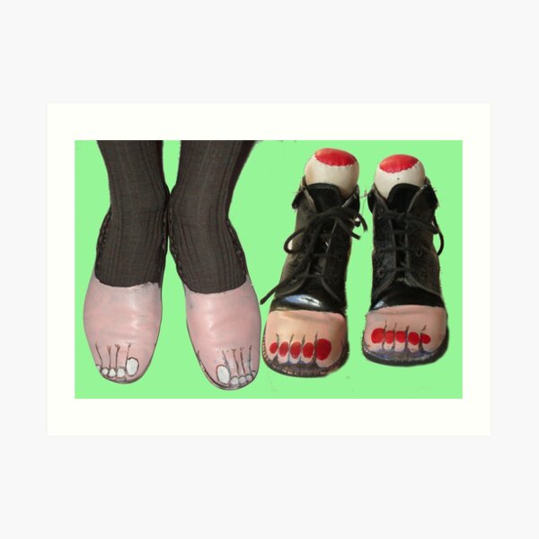 "Goody Two Toe Shoes. Magritte" Art Print by Woodie | Redbubble