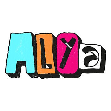 "ALYA name, My name is Alya" Sticker for Sale by dangerarrow | Redbubble