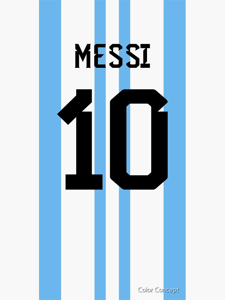 "Messi 10" Sticker for Sale by ubaidkhan2223 | Redbubble