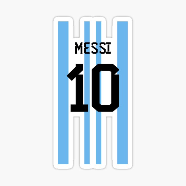 "Messi 10" Sticker for Sale by ubaidkhan2223 | Redbubble