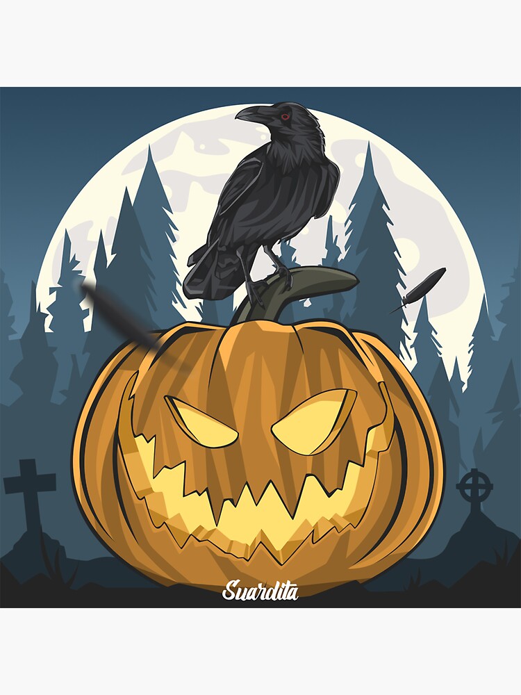 "Jack and The Crow" Sticker for Sale by suardita | Redbubble