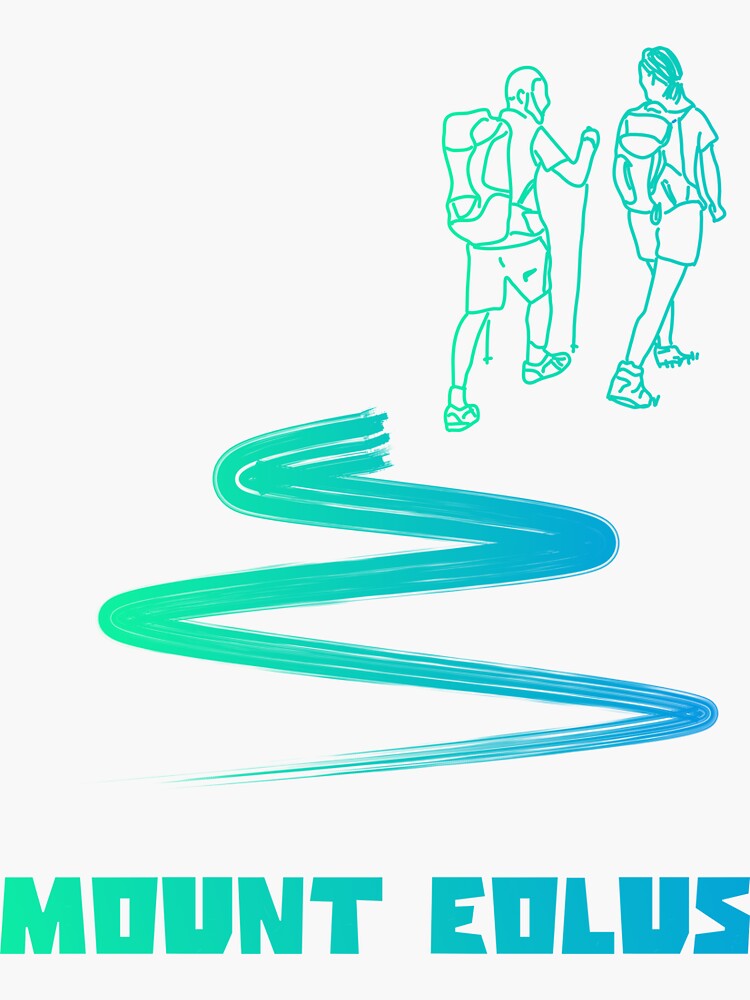 "Mount Eolus" Sticker for Sale by BerlinFIRE | Redbubble