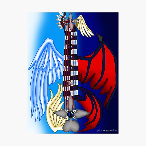 Lámina fotográfica «Fusion Keyblade Guitar # 15 - Dos se convierten en ...