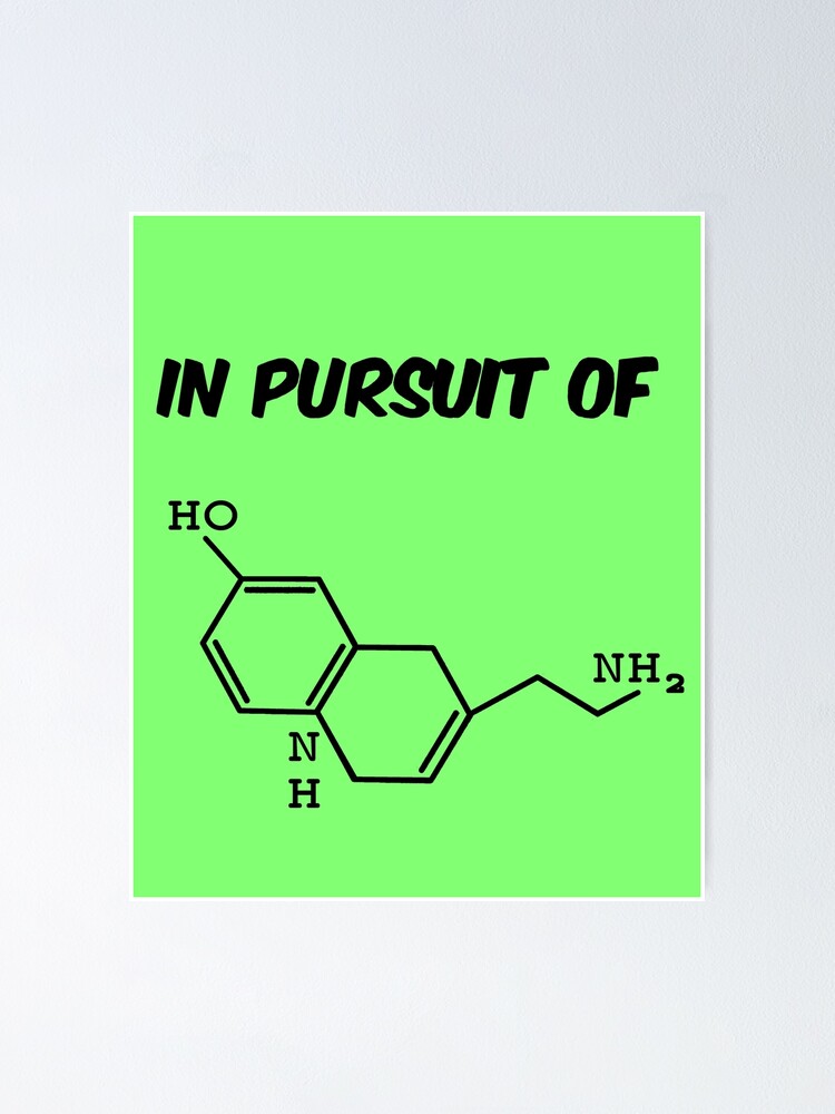 Póster con la obra «molécula HO NH NH2 En búsqueda de la felicidad ...