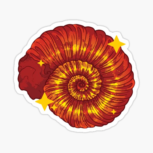 "Shiny Ammonite Pattern | Fossil Prehistory Paleo Paleoart Dinosaur ...