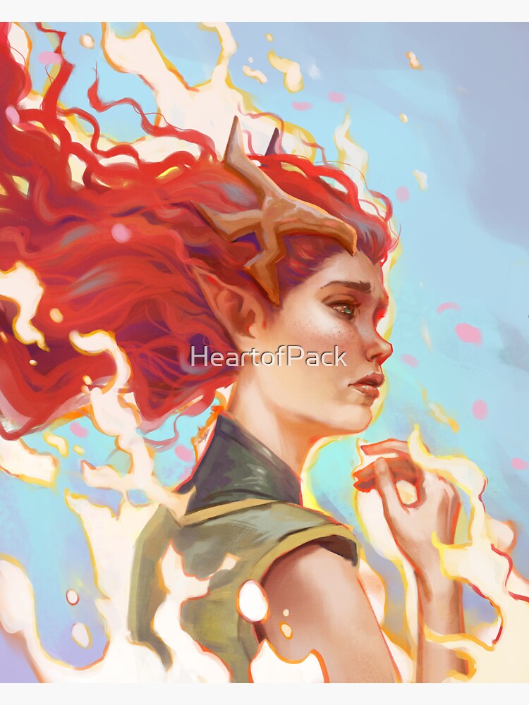 "Keyleth - Pass Through Fire" Sticker for Sale by HeartofPack | Redbubble
