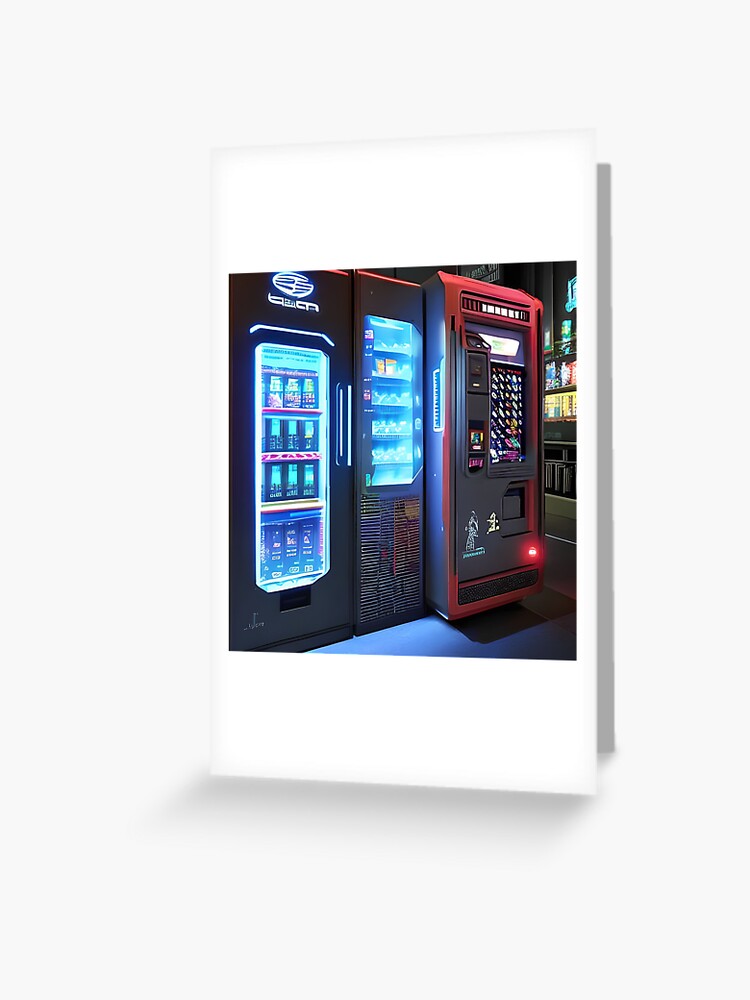 "Vending machine cyberpunk vending machine" Greeting Card by StarDust43 ...